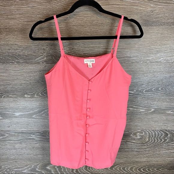 Maison Jules | Tops | Maisonjules Button Front Grapefruit Tank Nwt ...